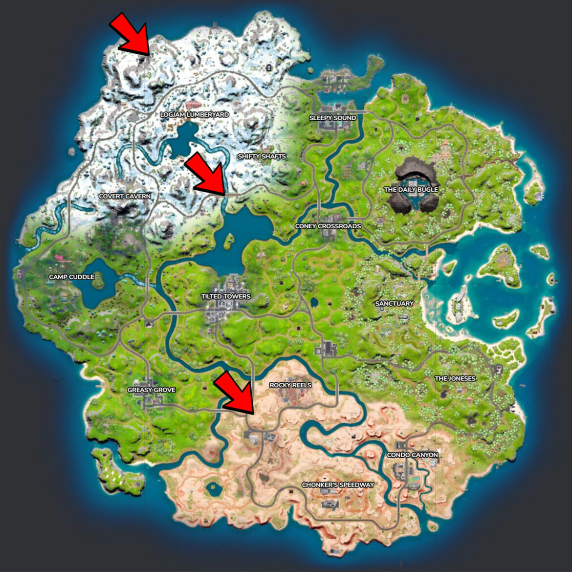 Where to swing under Desert Arch, Big Bridge, and Covered Bridge in ...