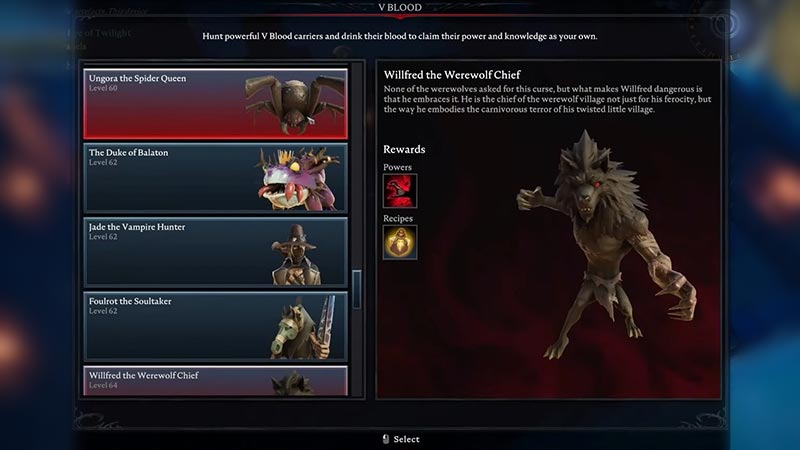 V Rising: Willfred the Werewolf Chief Location and Boss Fight Guide ...