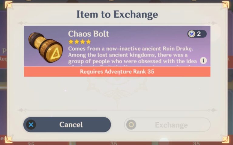 Where to Get Chaos Bolts in Genshin Impact - Prima Games