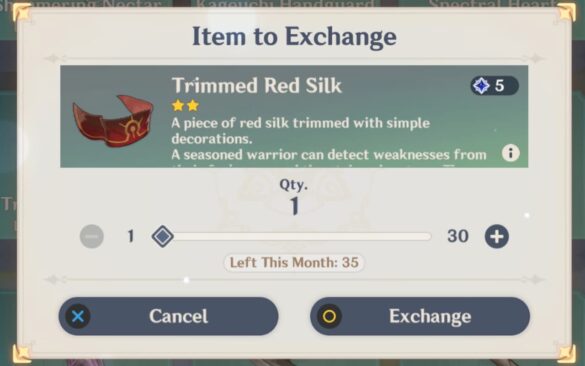 Where to Get Trimmed Red Silk in Genshin Impact - Prima Games