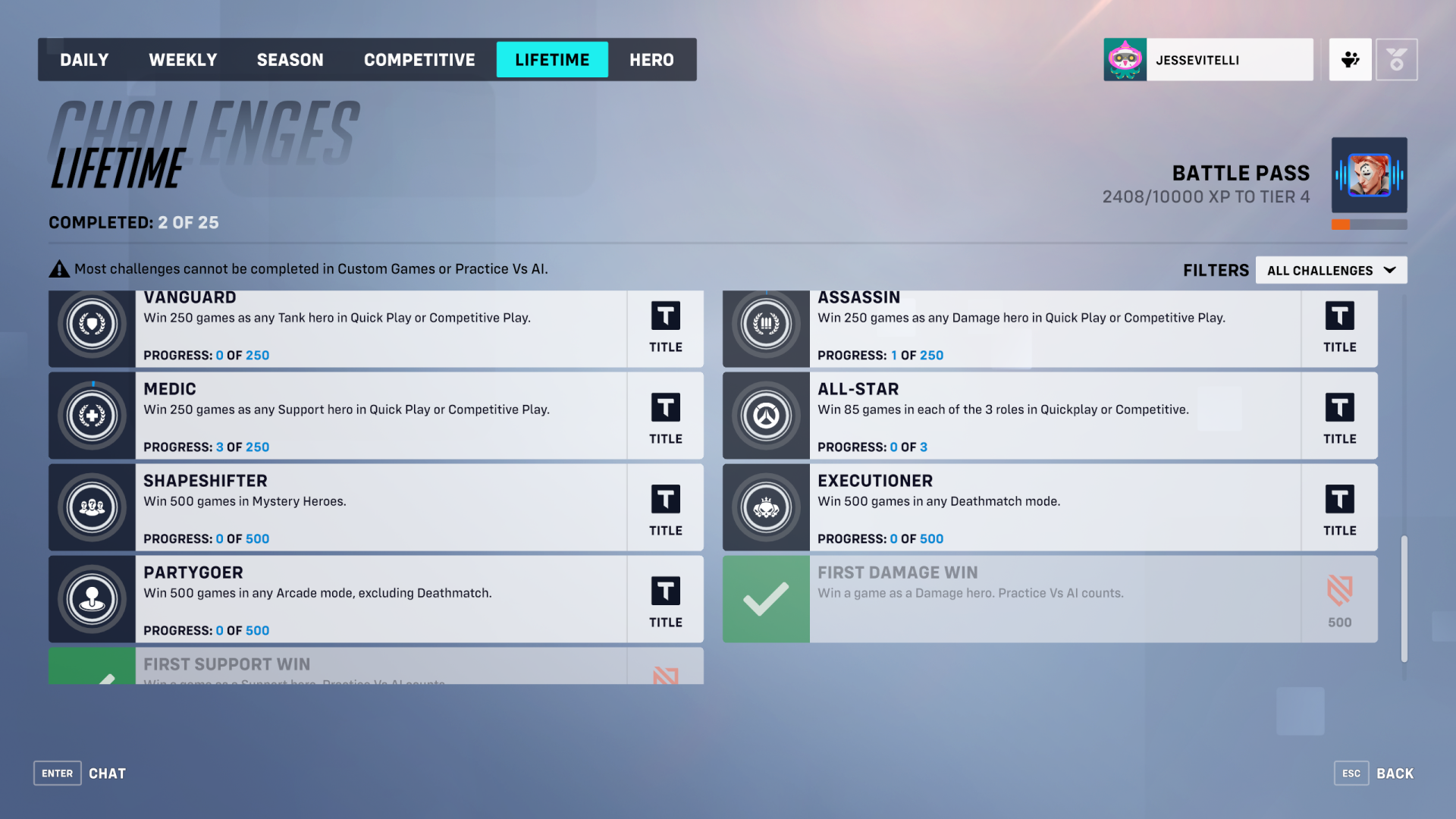 All Lifetime Challenges in Overwatch 2 - Prima Games