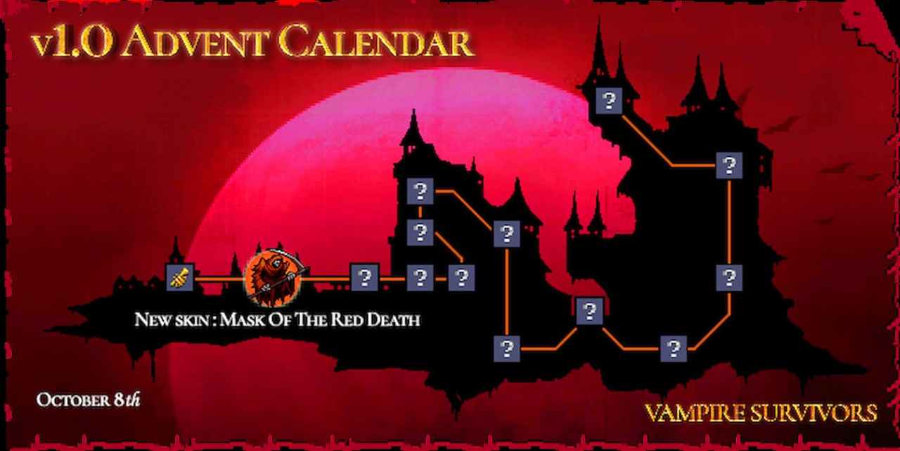 Vampire Survivors Advent Calendar Spoiler 2 Revealed (October 8, 2022 ...