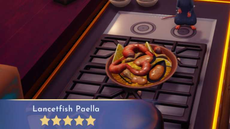 How to Make Lancetfish Paella in Disney Dreamlight Valley - Prima Games