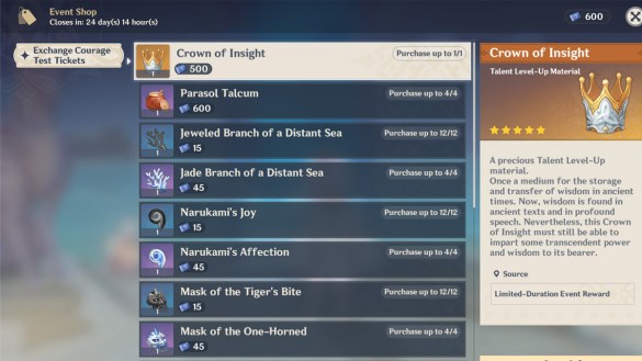 Genshin Impact: "Akitsu Kimodameshi" Event Guide, Rewards and More ...