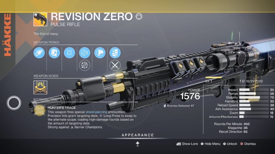How to Obtain Revision Zero Exotic Pulse Rifle and Its Catalyst in ...
