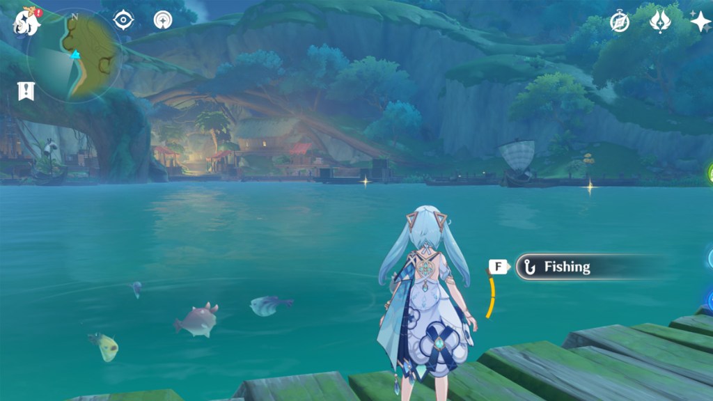 The final spot is directly opposite the Fishing Association NPC and you ...