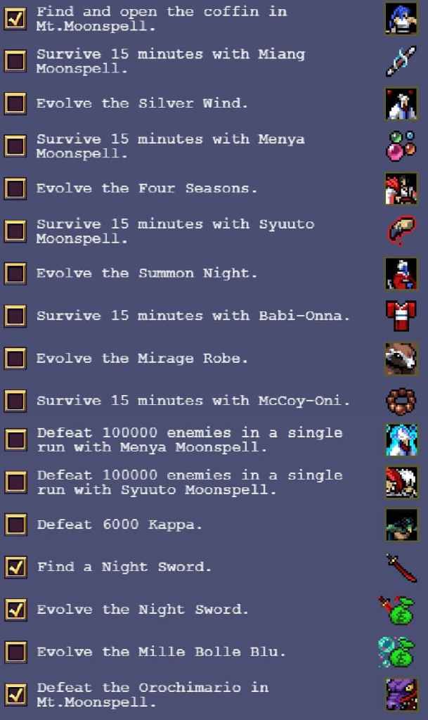 Vampire Survivors Legacy of the Moonspell DLC All Achievements Listed - Prima Games