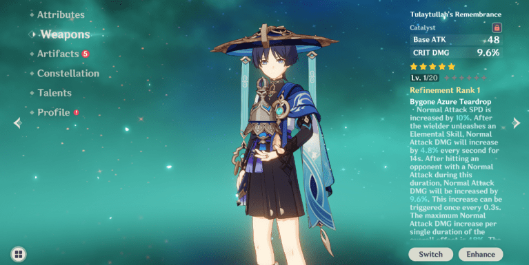 Best Build Theories for the Wanderer in Genshin Impact: Weapons ...