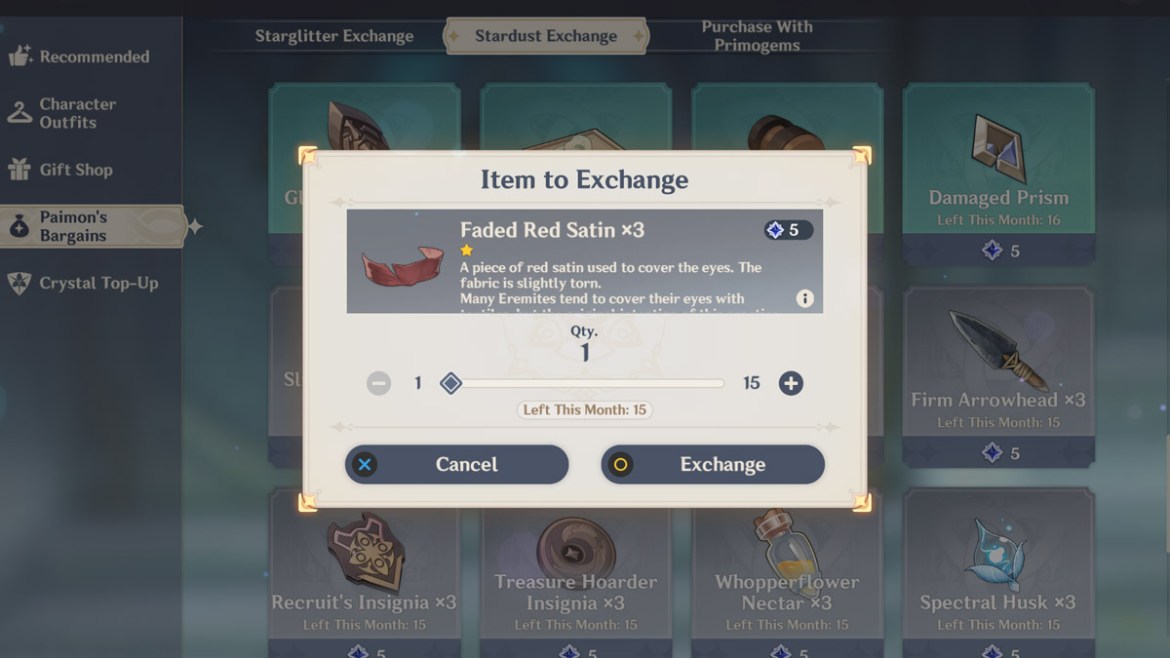 Genshin Impact “Light of Foliar Incision” Ascension Materials ...