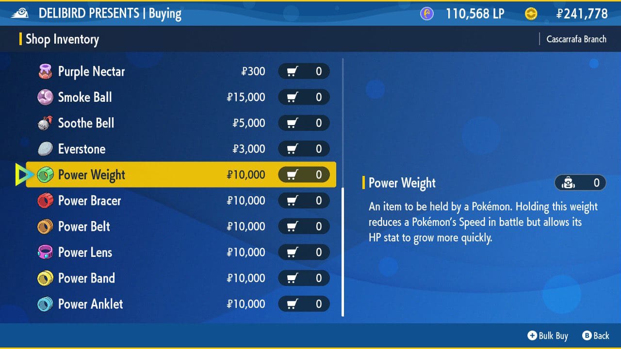 How to Get the Power Weight in Pokemon Scarlet and Violet - Prima Games