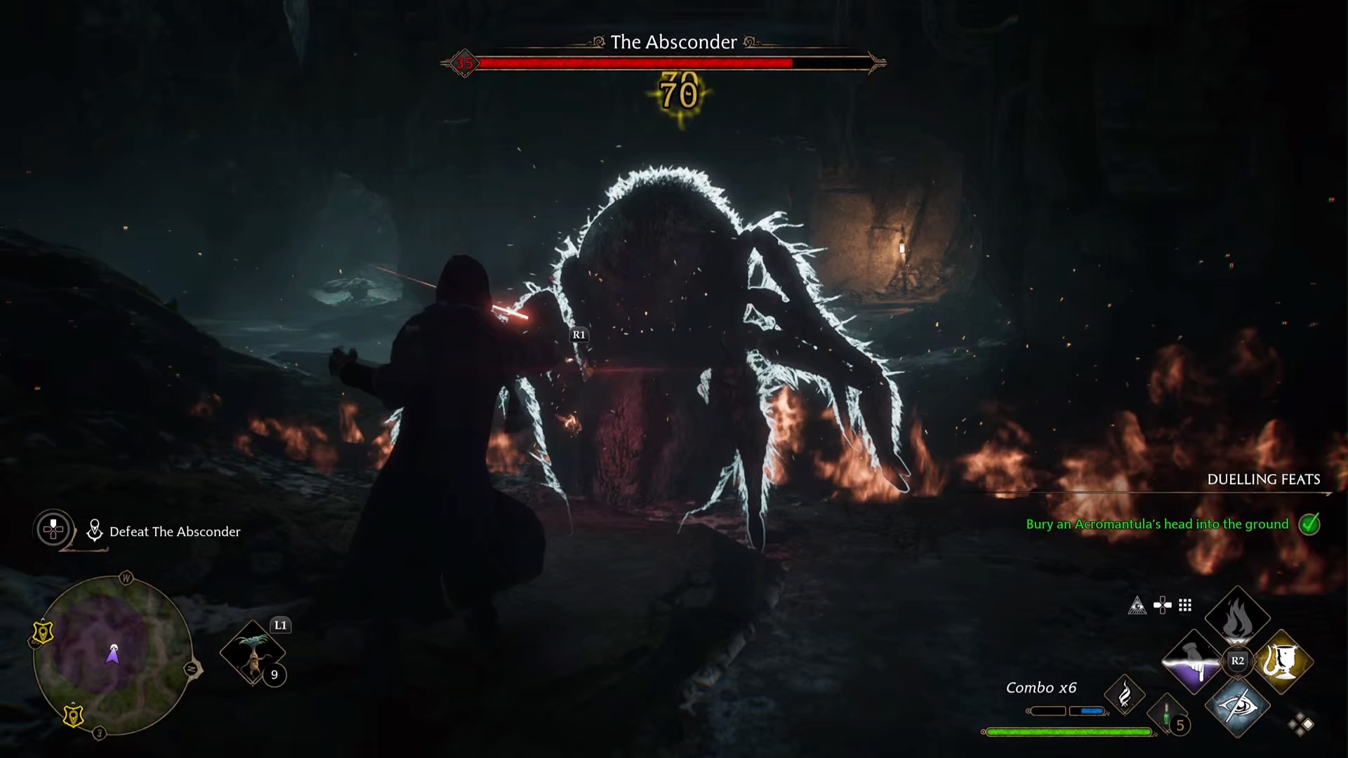 How to Bury an Acromantula's Head into the Ground in Hogwarts Legacy - Prima Games