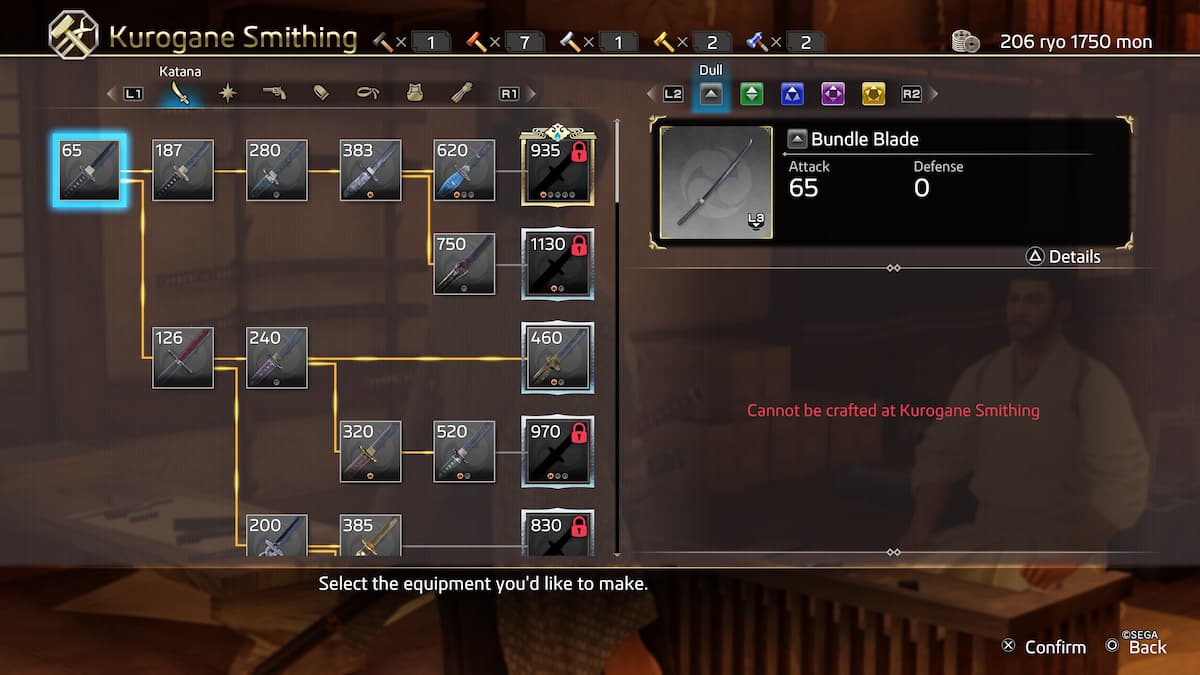 How to Buy and Forge Weapons at the Blacksmith in Like a Dragon: Ishin ...