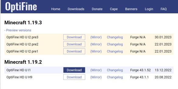 How to Download and Use Optifine for Minecraft 1.19.3 - Prima Games