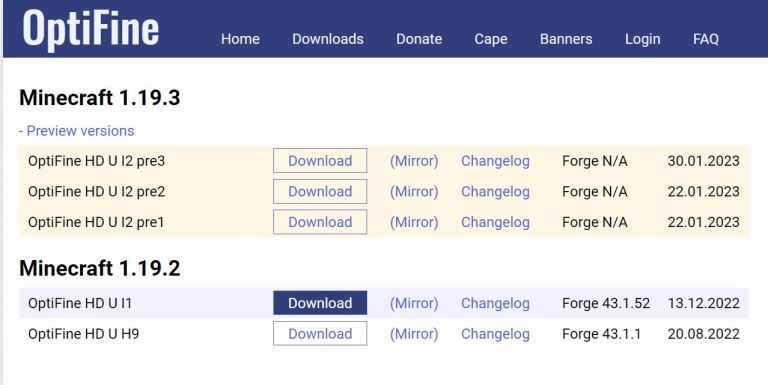 How to Download and Use Optifine for Minecraft 1.19.3 - Prima Games