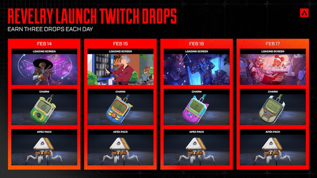 Apex Legends: All Revelry Launch Twitch Drops and How to Get Them ...