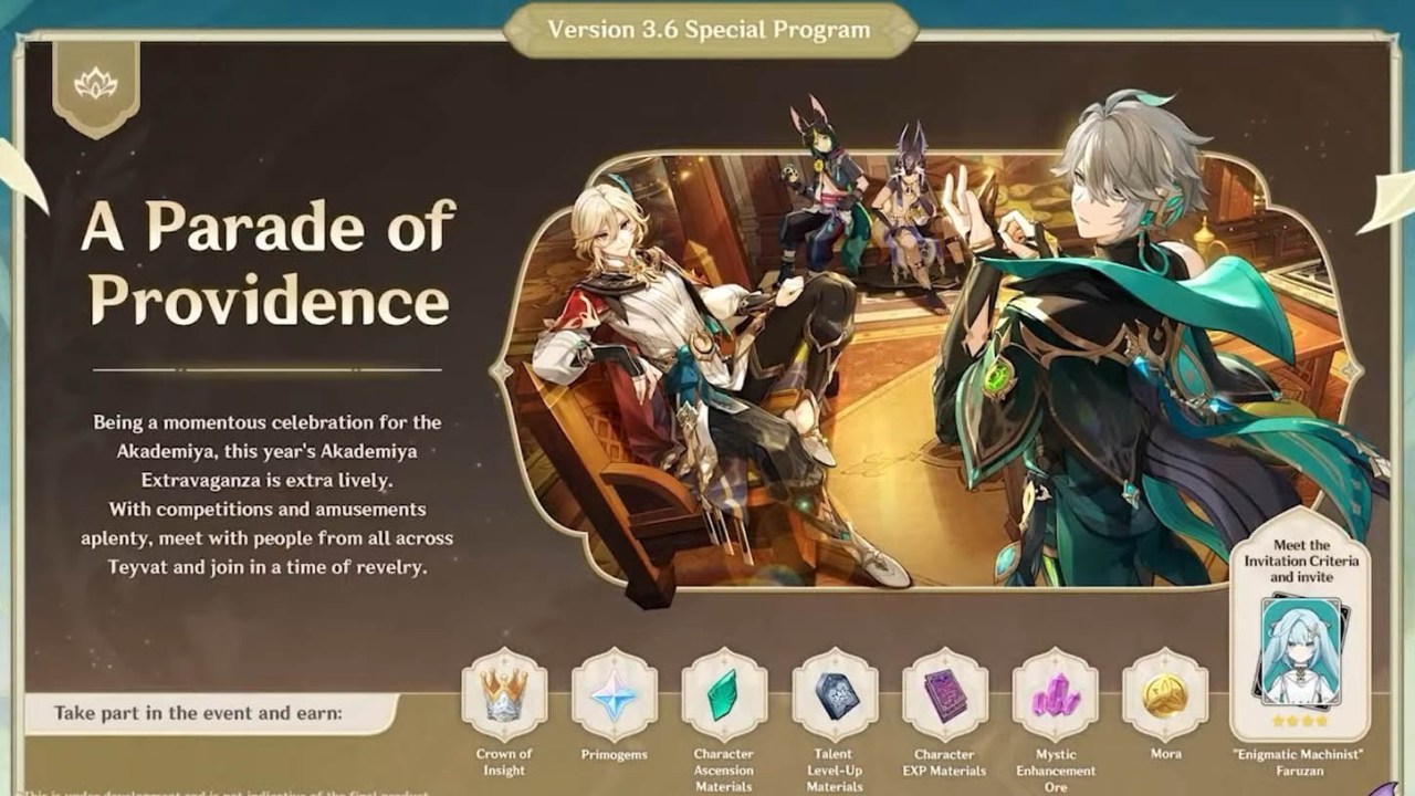 Genshin Impact 3.6 Release Date, Banners, Events, and More - Prima Games