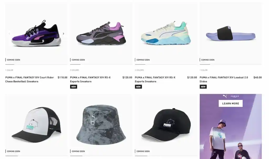 FFXIV and PUMA Collab for a Slick Line of Shoes and Apparel - Prima Games