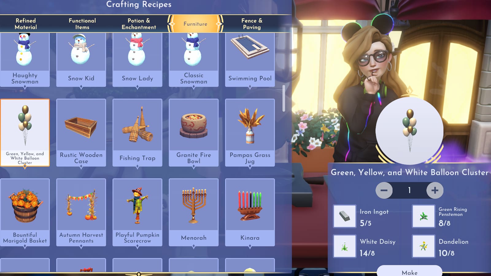 How to Craft a Green, Yellow and White Balloon Cluster in Disney ...