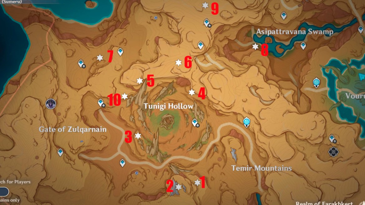 Where to Find All Fravashi Trees in Genshin Impact - Prima Games