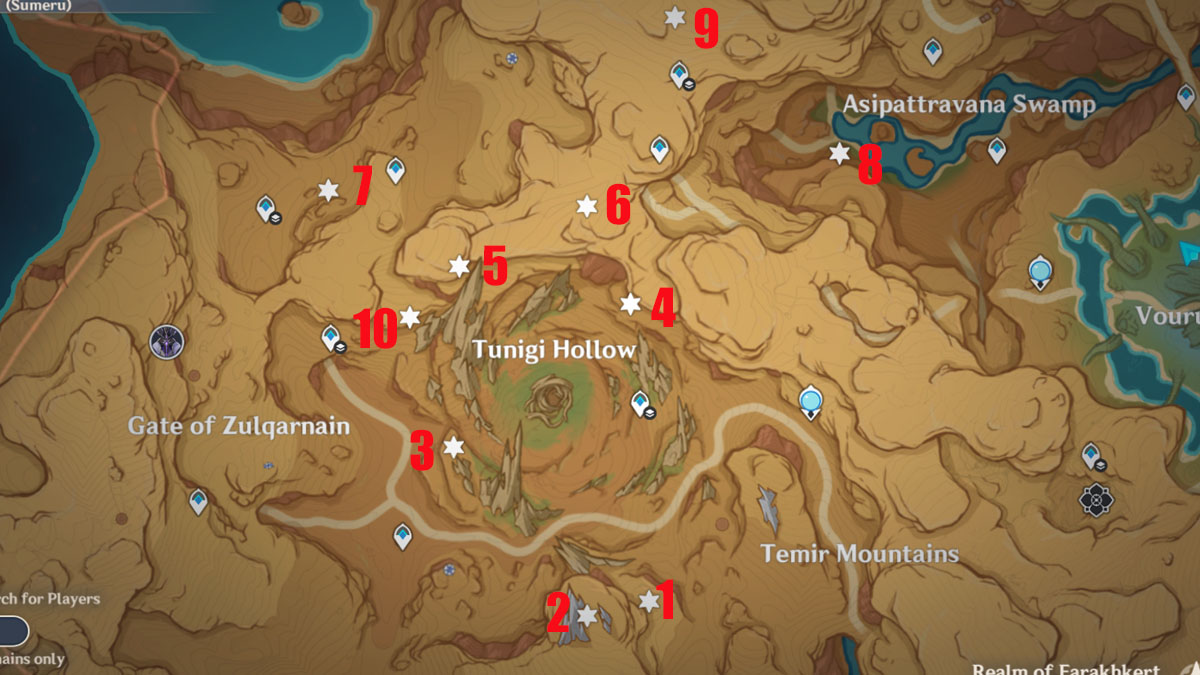 Where to Find All Fravashi Trees in Genshin Impact - Prima Games