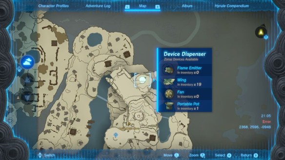 How to Use Device Dispenser in Zelda Tears of the Kingdom (TOTK) - Prima Games