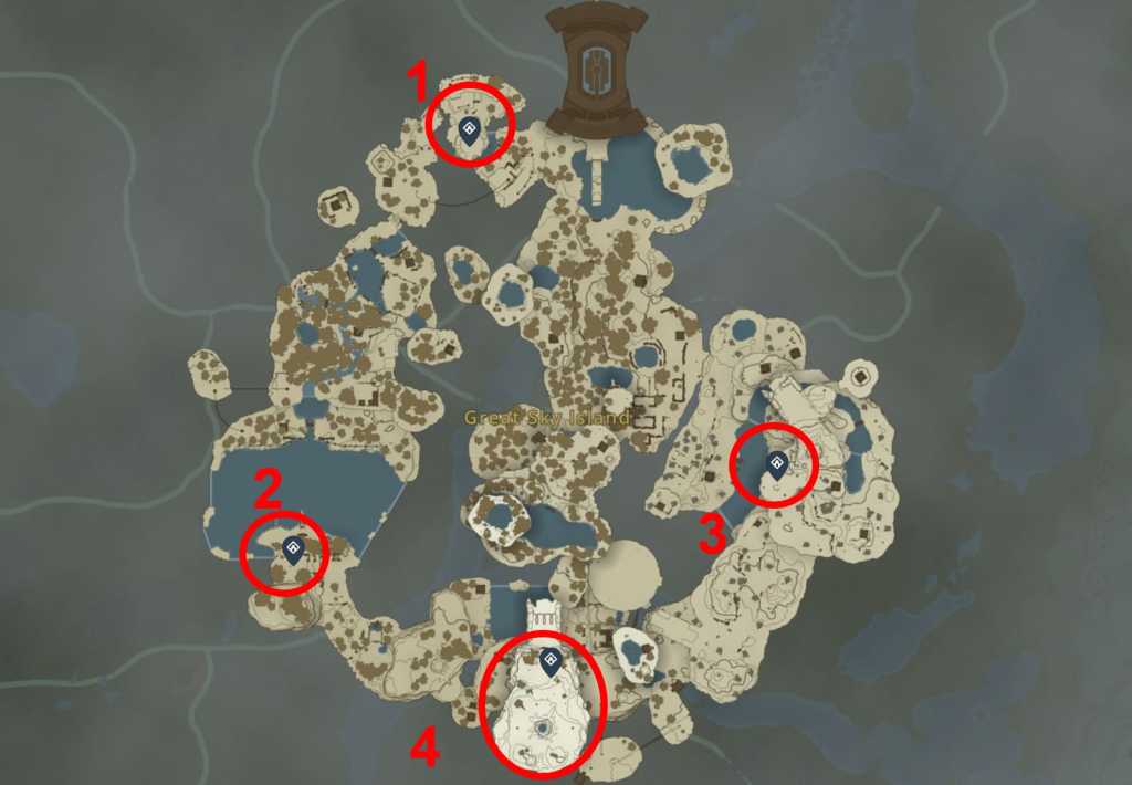 All Great Sky Island Shrine Locations in Tears of the Kingdom - Prima Games
