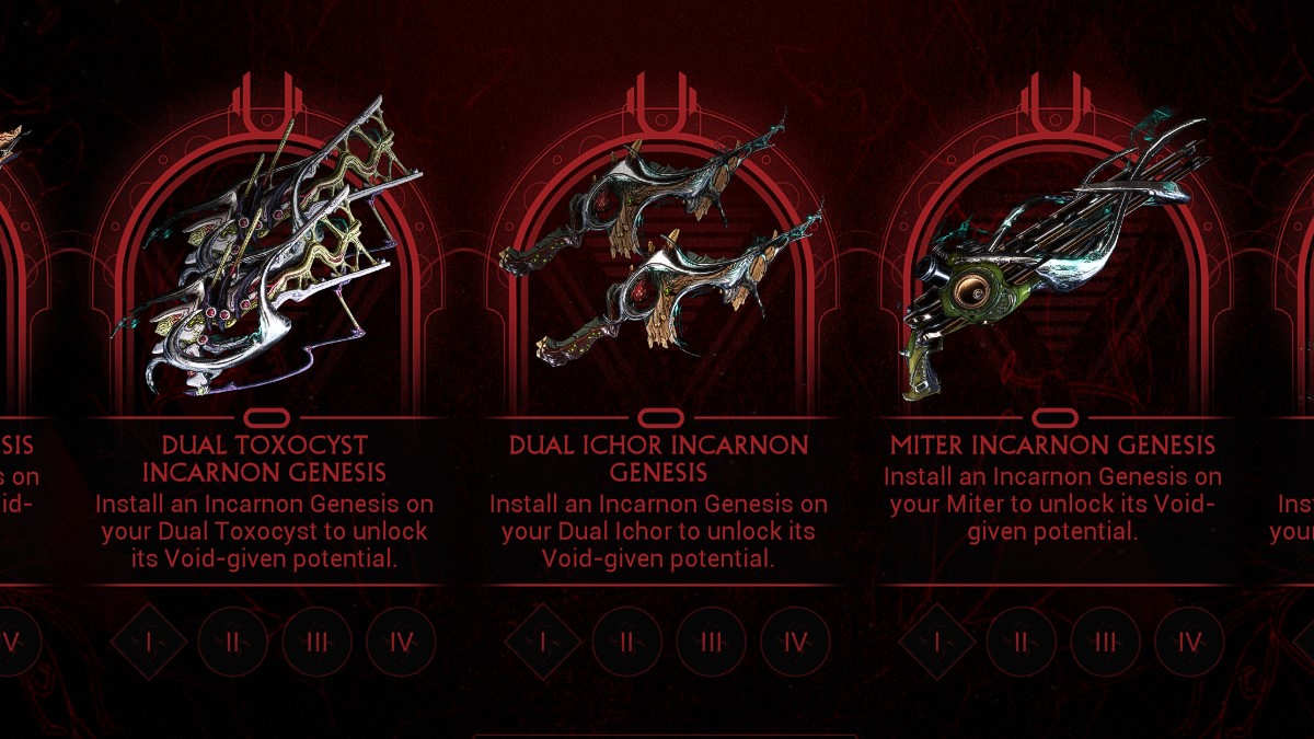 All Incarnon Genesis Weapons in Warframe - Listed - Prima Games