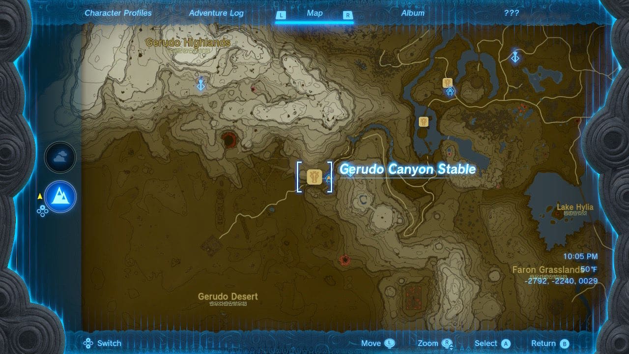 Where is Gerudo Canyon Stable in Tears of the Kingdom (TOTK ...