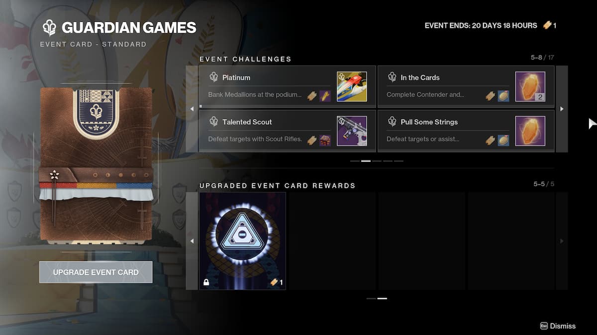 Destiny 2 Guardian Games Event Card Rewards, Listed - Prima Games