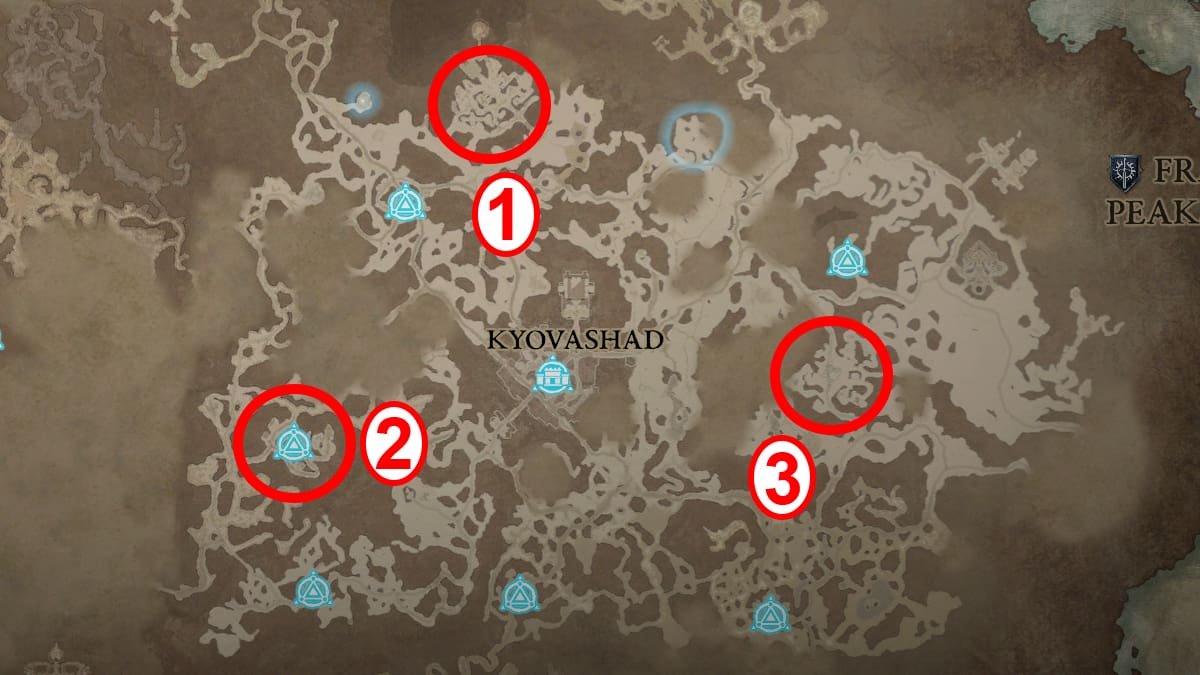 All Stronghold Locations in Diablo 4 Listed - Prima Games