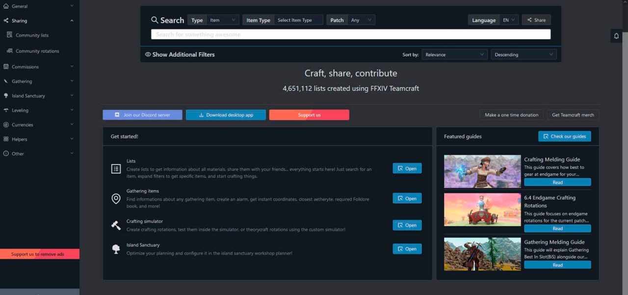 How to Use FFXIV Teamcraft - Final Fantasy Teamcraft Guide - Prima Games