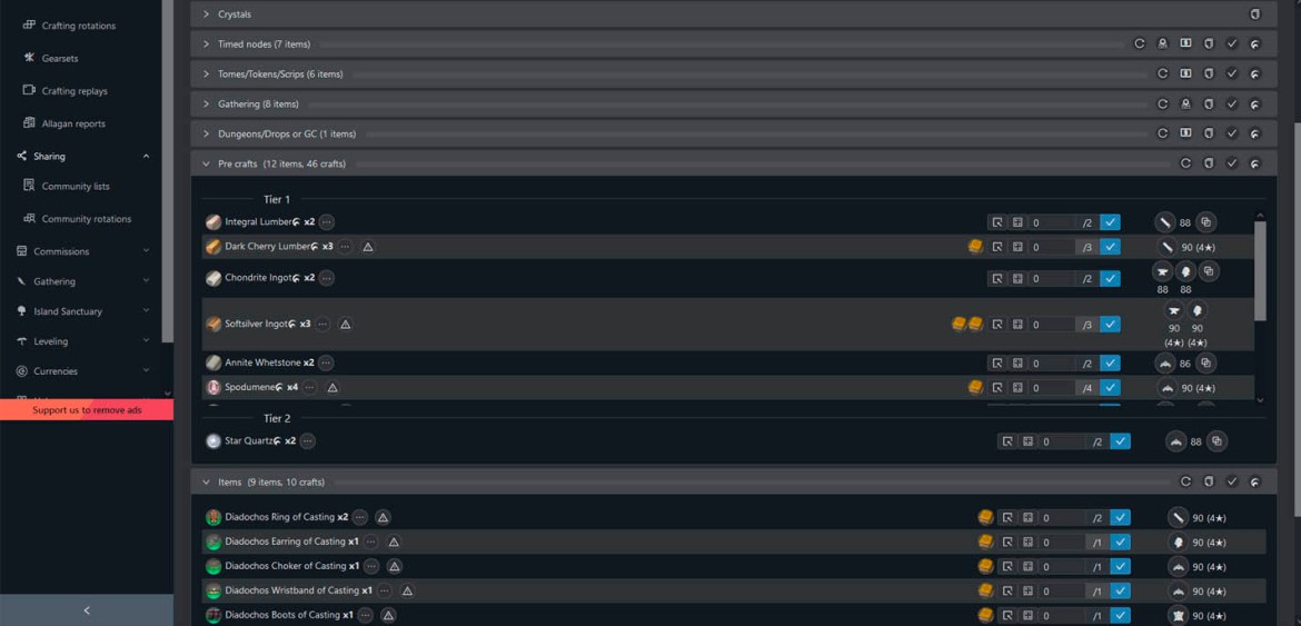 How To Use Ffxiv Teamcraft Final Fantasy Teamcraft Guide Prima Games