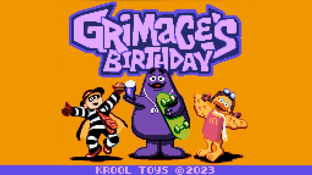 I Drank The Liquid Essence Of Grimace And Played His Video Game - A ...