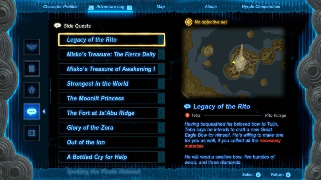 Getting the Great Eagle Bow in Tears of the Kingdom