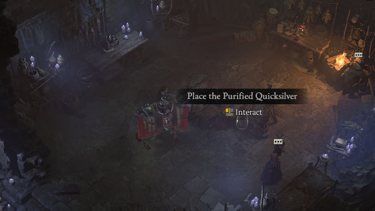 How to Place the Vial of Purified Quicksilver on the Table in Diablo 4 ...