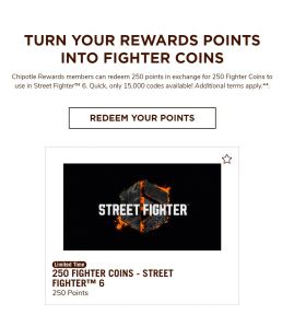 How to Earn Free Fighter Coins With Chipotle in Street Fighter 6 ...