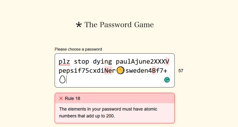 Atomic Numbers that Add Up to 200: The Password Game Guide - Prima Games