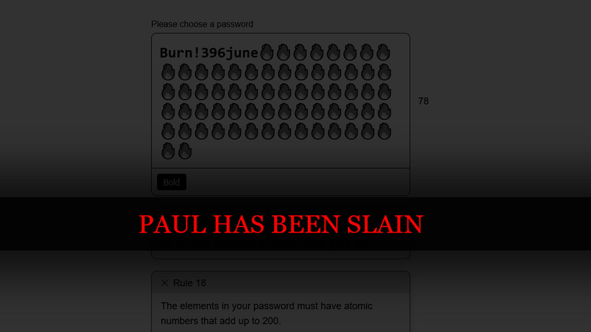 How to Beat Rule 20 in The Password Game - Prima Games