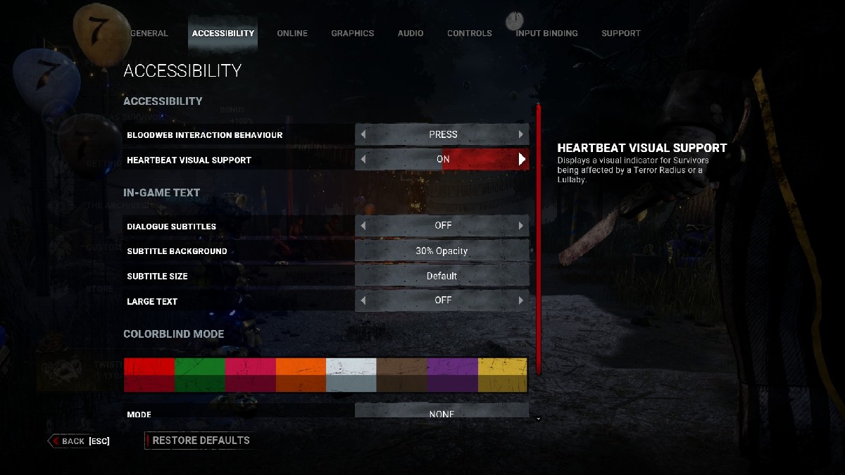 How To Turn On Visual Terror Radius In Dead By Daylight (DBD) - Prima Games
