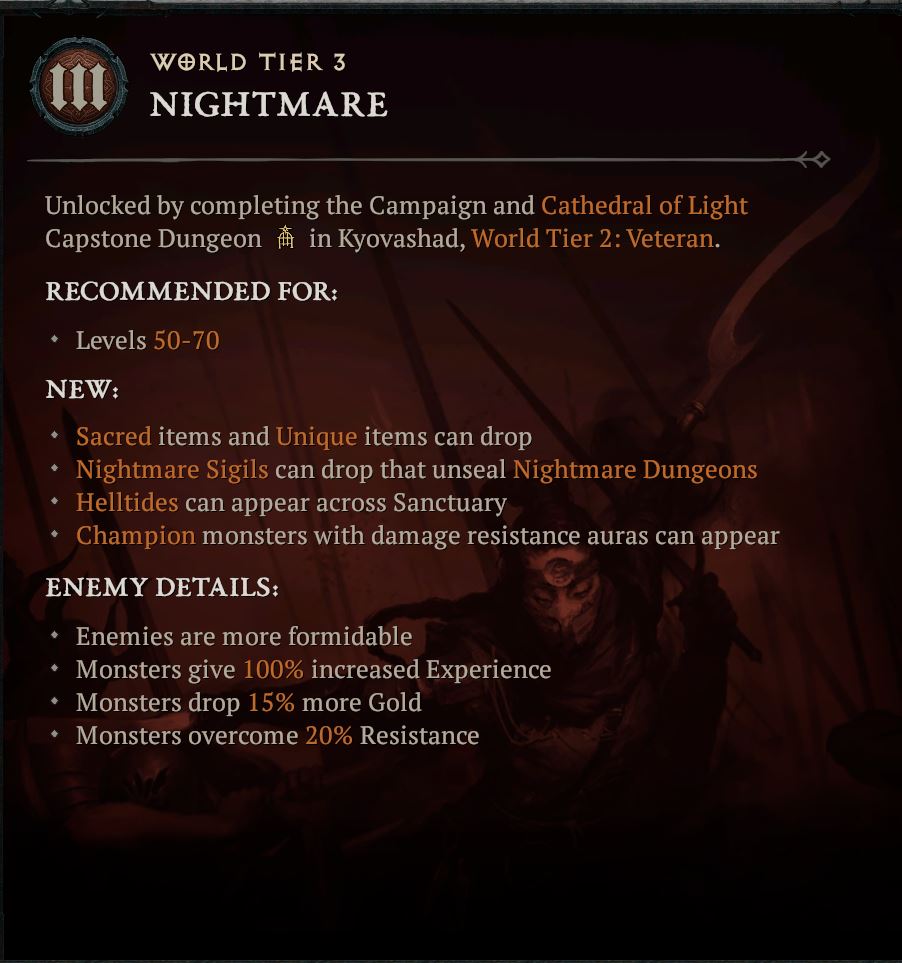 Diablo 4: How to Unlock World Tier 3 - Prima Games