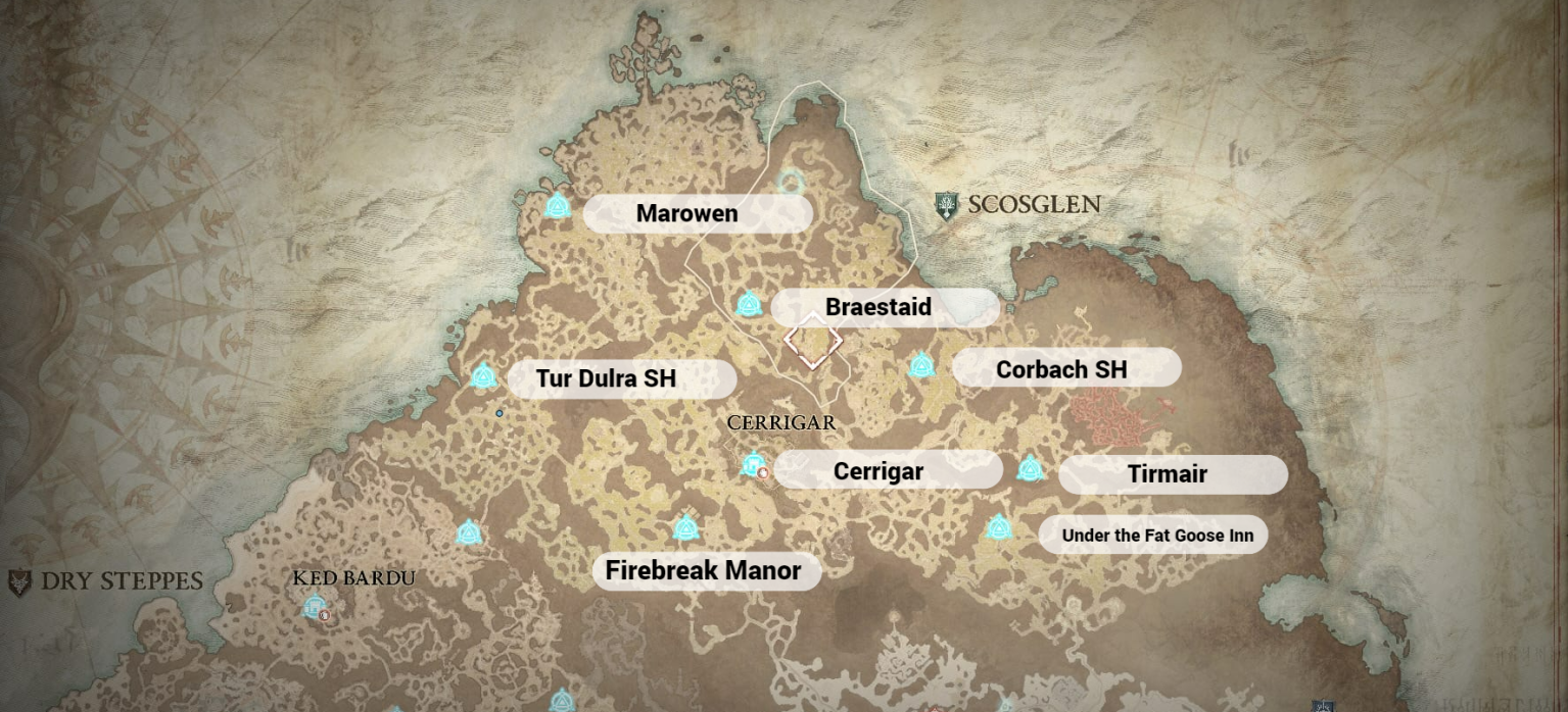 All Waypoint Locations in Diablo 4 - Prima Games