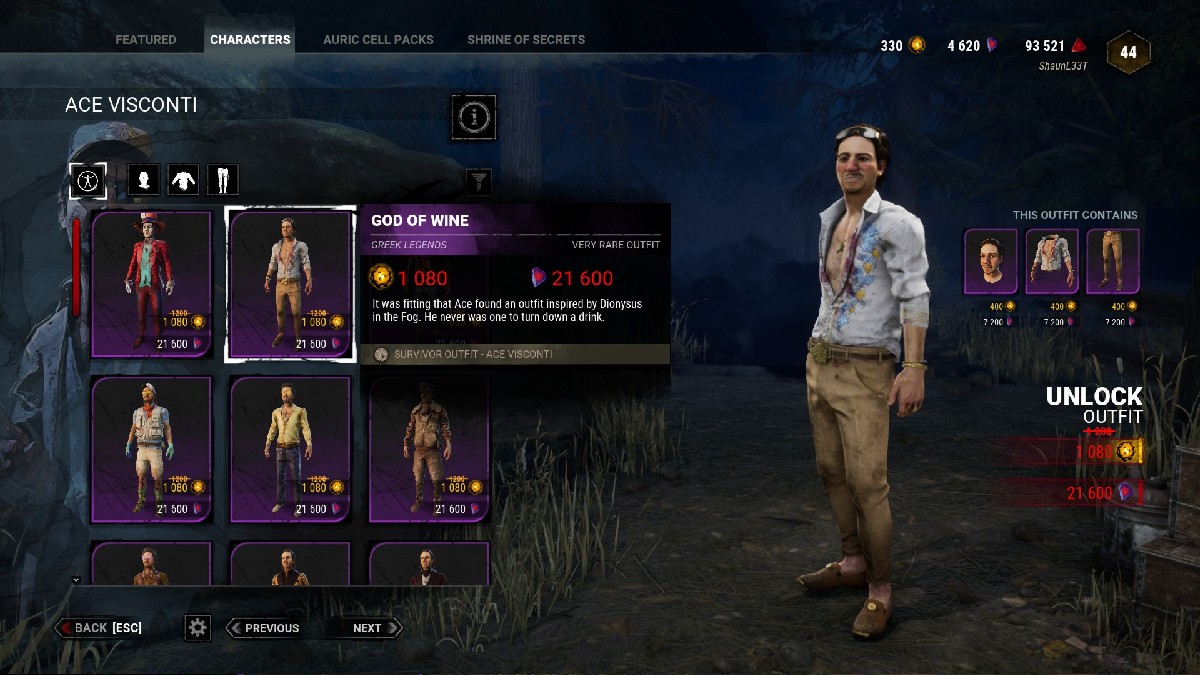 Dead by Daylight: All Greek Legends Outfits Listed - Prima Games