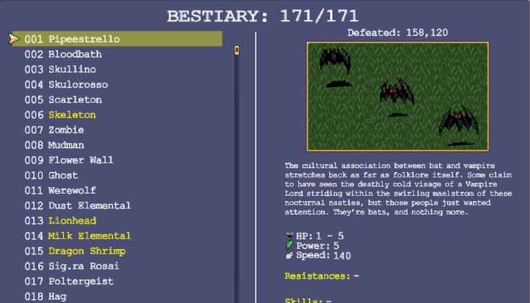 All Bestiary Members in Vampire Survivors Listed - July 2023 - Prima Games