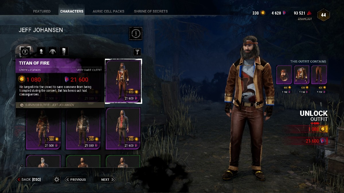 Dead by Daylight: All Greek Legends Outfits Listed - Prima Games