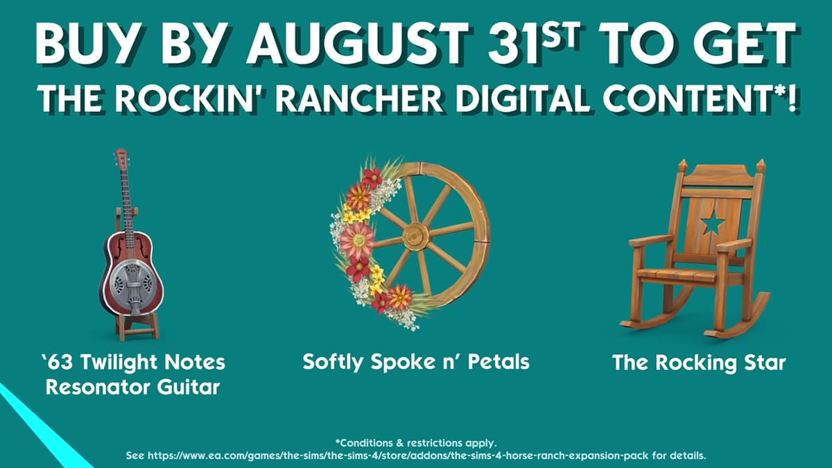 All Pre-Order Bonuses for The Sims 4: Horse Ranch Expansion Pack ...