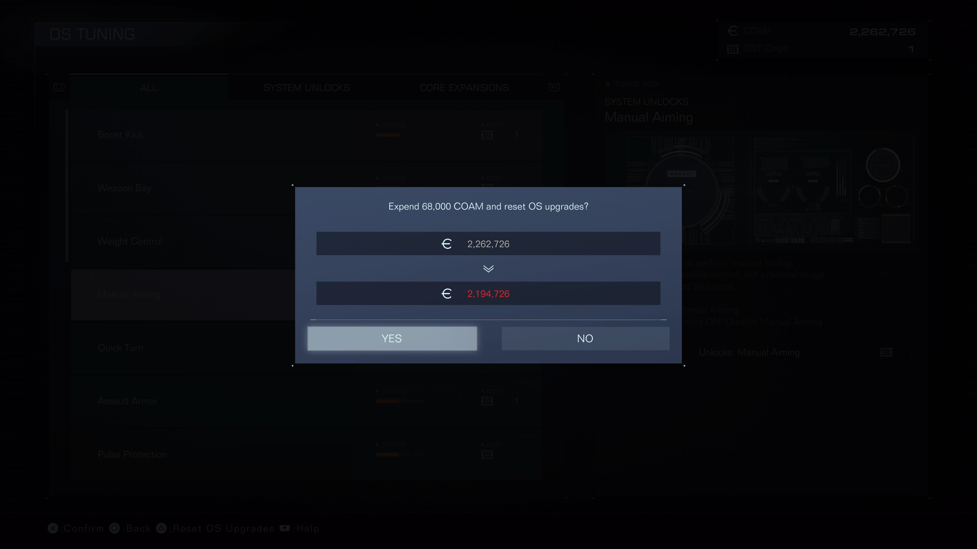 How to Respec OS Upgrades in Armored Core 6 (AC6) - Prima Games