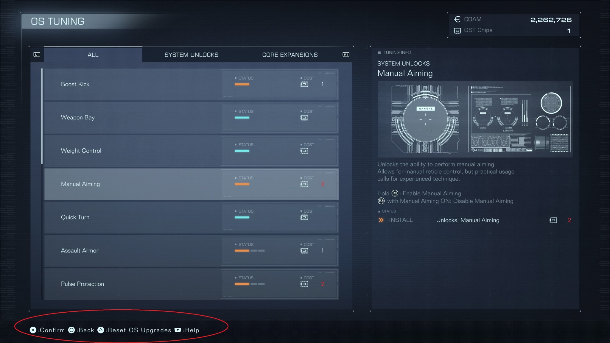 How to Respec OS Upgrades in Armored Core 6 (AC6) - Prima Games