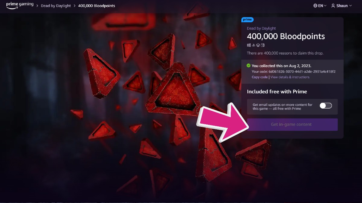 How To Claim Free Rewards For Dead By Daylight from Amazon Prime - Prima Games