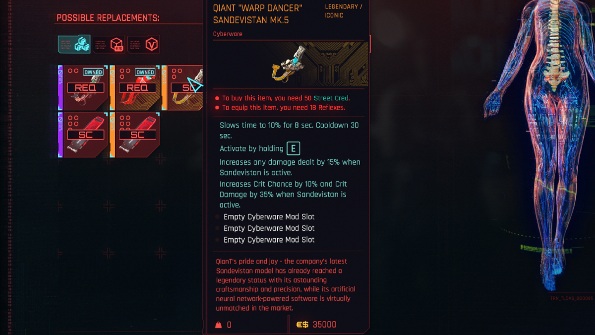 Best Sandevistan in Cyberpunk 2077 - Prima Games