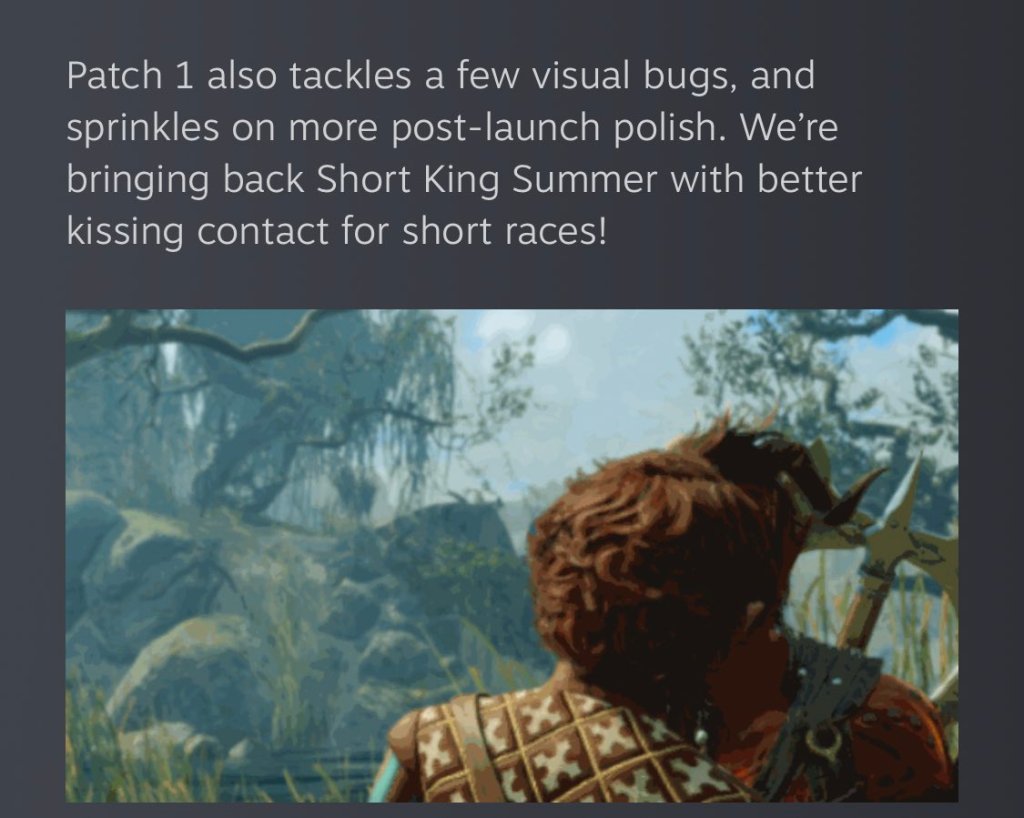 Short King Summer is Back! Short Baldur's Gate 3 Players Can Finally ...